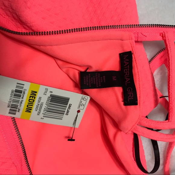 Material Girl | Dresses | Nwt Material Girl Neon Punch Dress Size ...
